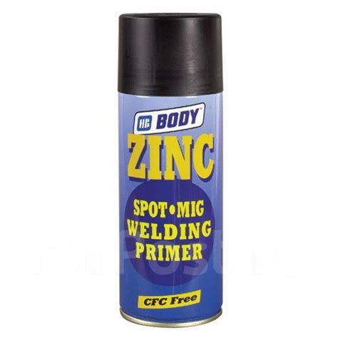 Аэрозольный грунт BODY 425 ZINC SPOT MIG для точечной сварки 0.4л ...