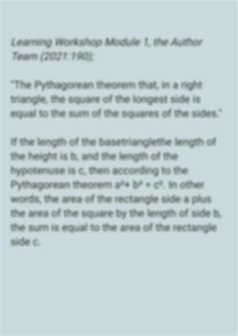 Solution Understanding The Theorem And Proving The Pythagorean Theorem