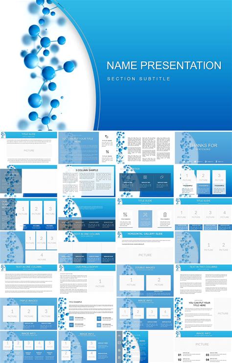 Molecular Physics PowerPoint Template Powerpoint Templates Powerpoint Physics