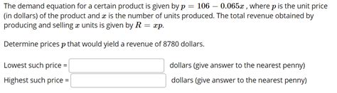 solved given 9 is number of items demand function d q