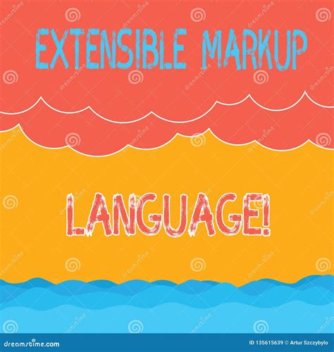 text sign showing extensible markup language conceptual photo computer