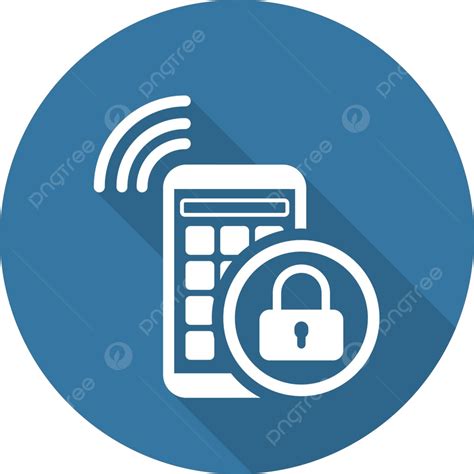 Mobile Security Icon Flat Design Connection Design Network Vector Connection Design Network