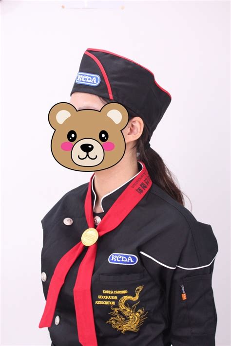 상품 상세보기 조리복구매 And 마크구매 고급원단 검정조리복세트