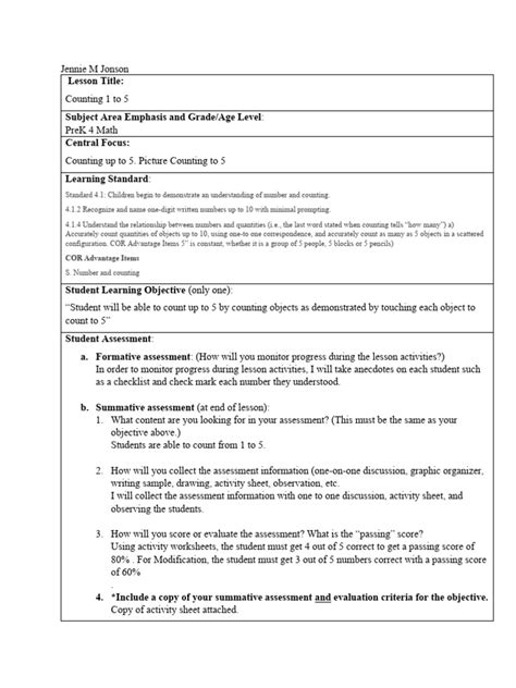 Math Lesson Pdf Behavior Modification Human Communication