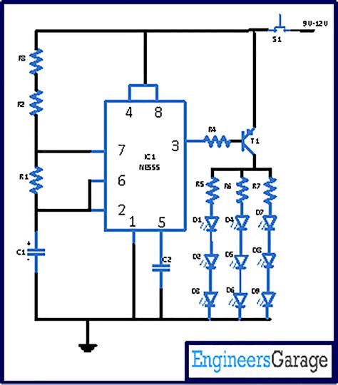 Camera Flash Effect Using 555 Timer