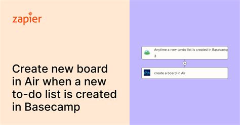 Anytime A New To Do List Is Created In Basecamp 3 Create A Board In