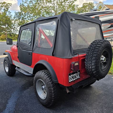 1983 Jeep Cj Suv Red Cj7 For Sale