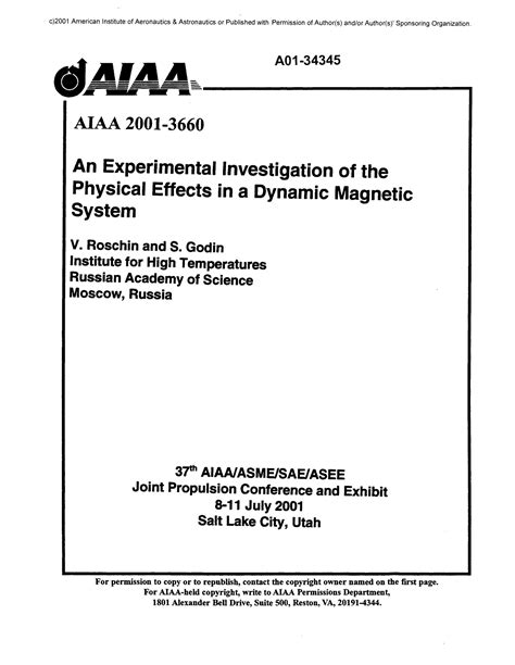 an experimental investigation of the physical effects pdf docdroid