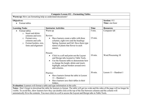 Sample Lesson Planspdf
