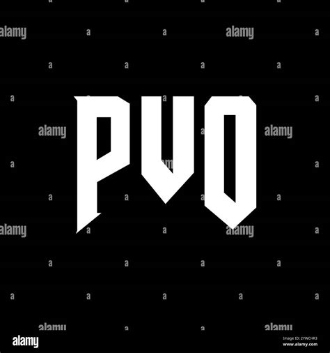 Pvo Letter Logo Design For Technology Company Pvo Logo Design Black