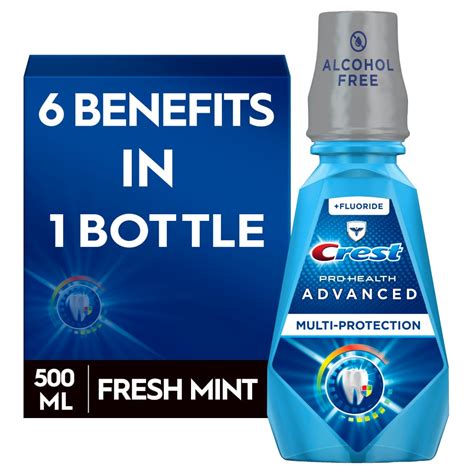 Crest Pro Health Advanced Alcohol Free Mouthwash Extra Deep Clean Fresh