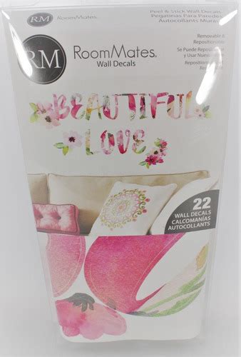 Vinilos Decorativos Roommates Beautiful Love Acuarela Vpd10 Cuotas