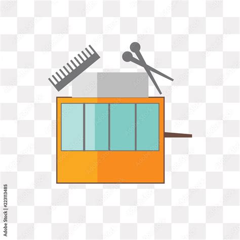 Vector De Stock Barbershop Icon On Transparent Background Modern Icons