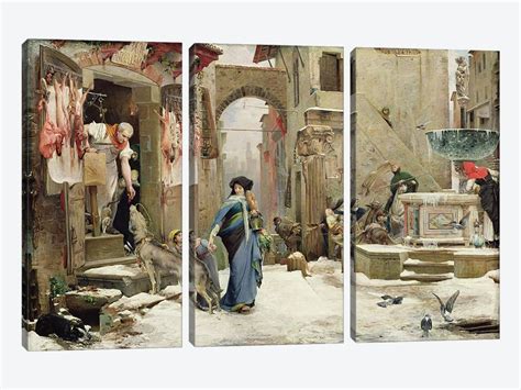 The Wolf Of Gubbio 1877 Canva Canvas Art Print Luc Oliver Merson