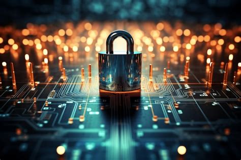 premium photo online network safeguarding through cyber data
