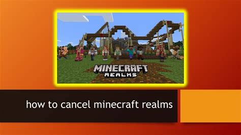 How To Cancel Minecraft Realms YouTube