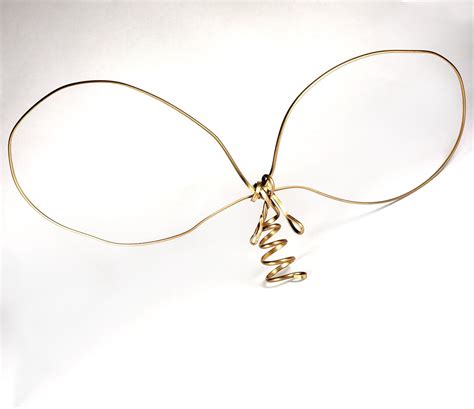 Giant Brass Bow Tree Topper Solid Brass Wire Handmade Metal Tree Topper Over 1 Foot Bow