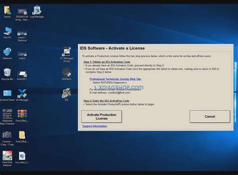 VXDiag Ford IDS V120 Installation And Activation Win10 64bit VXdiagshop Com