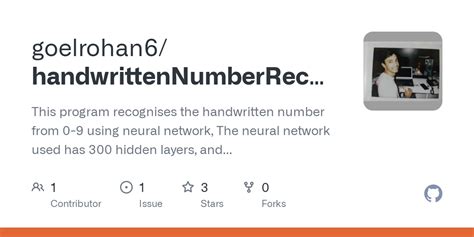 GitHub Goelrohan HandwrittenNumberRecognition This Program Recognises The Handwritten Number