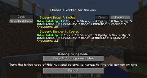 Cant Fire Or Hire Citizens From Library · Issue 7815 · Ldtteam