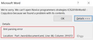 How To Fix XML Parsing Error In Microsoft Word How To Fix XML Parsing Error In Microsoft Word