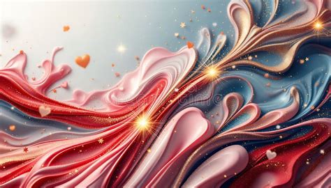 Romantic Swirling Hues A Dreamy Abstract Composition Stock Illustration Illustration Of