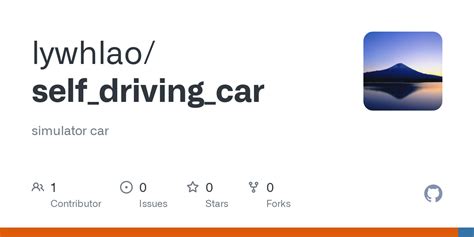 GitHub Lywhlao Self Driving Car Simulator Car