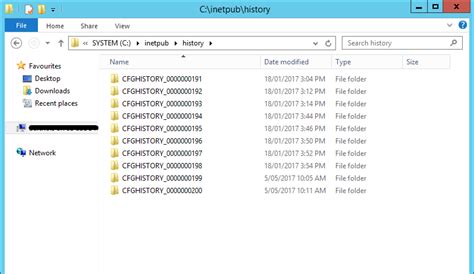 Iis Configuration History