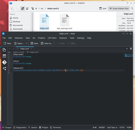 fix sddm on hidpi screens on plasma 6 r kde