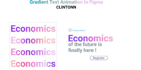 Gradient Text Animation Figma