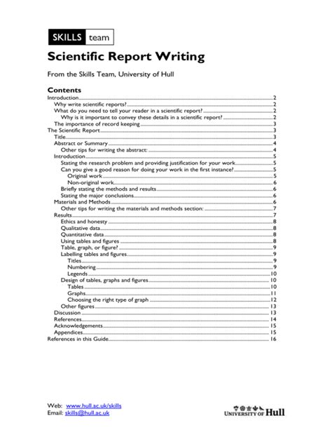 Science Report Background Information Example At Adam Balsillie Blog