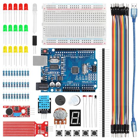Tscinbuny UNO R Basic Starter Kit For Arduino Education Learning Kit