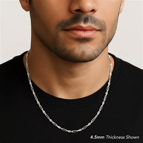 925 Sterling Silver Figarope Milano Italian Chain Necklace Tilo Jewelry®