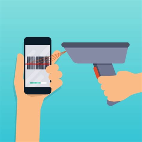 Qr Code On Smartphone Screen Royalty Free Vector Image