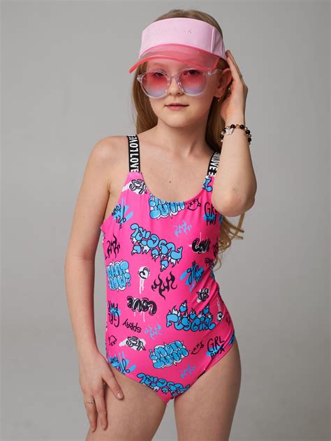 Купальник слитный Девочки бэби розовый умеренный розовый размер 38 Плавание Средняя Китай