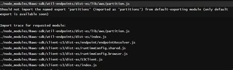 Introduces Breaking Change Cannot Find Module Aws Sdk Util Endpoints Issue