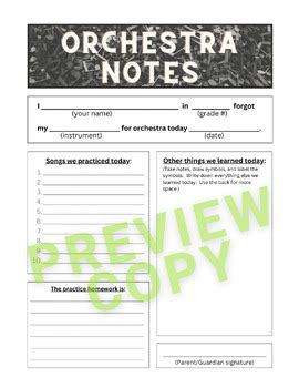 Orchestra Notes By String Ed TPT
