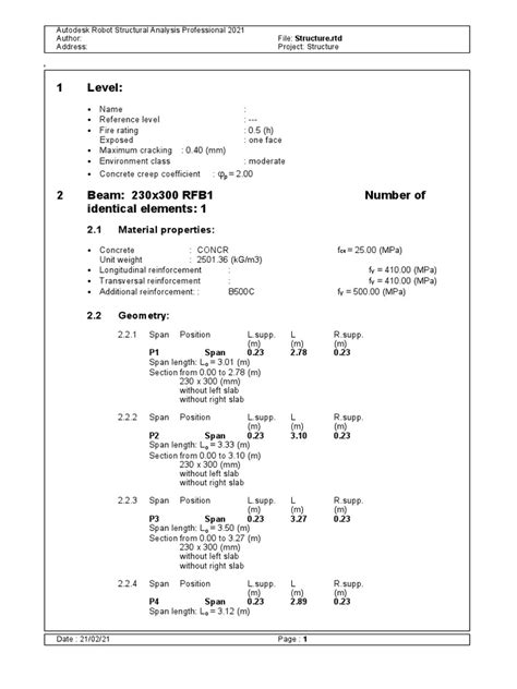 Structural Calculation Sheet Example Pdf Building Technology Applied And Interdisciplinary