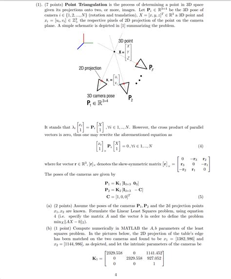 Solved Points Point Triangulation Is The Process Of Chegg