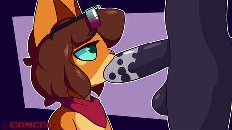 Rule 34 Animated Anthro Black Body Black Fur Bodily Fluids Brown Hair Comcat Deep Throat