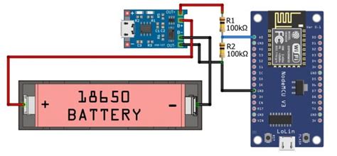 Esp8266 Iot Project Iot Battery Voltage Monitoring Using Nodemcu