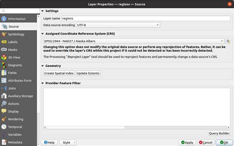 15 1 the vector properties dialog — qgis documentation documentation