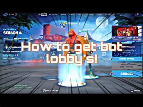 HOW TO GET BOT LOBBIES IN FORTNITE (CHAPTER 4 SEASON 4) BOT LOBBY EASY 2023 - YouTube
