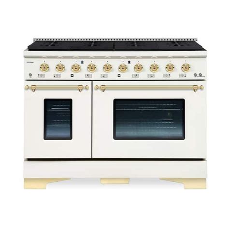 Hallman Classico 48 In 67 Ttl Cf 8 Burners Double Oven All Gas Range