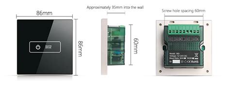18e Series Rs485 12 24v Modbus Luxury Cutomzied Hotel Smart 1 Button Touch Panel With Champagne