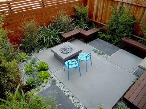 Compact Concrete Garden Backyard Decor Backyard Landscaping Designs
