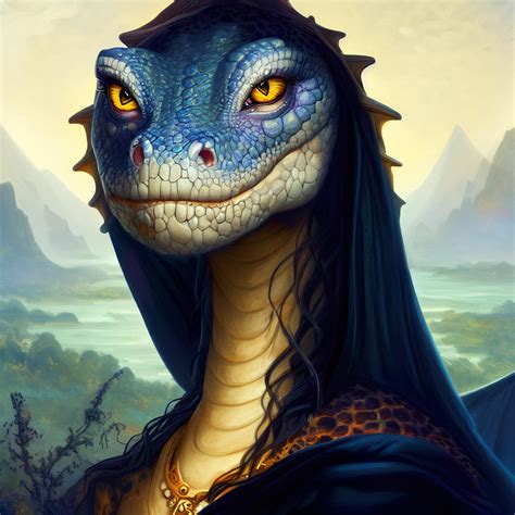 Mona Lisa Dragon Ai Art By Boldfrontiers On Deviantart
