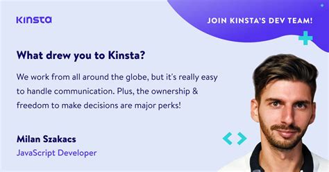 Kinsta® On Linkedin Kinstadevlife Werehiring Developer