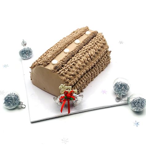 Chocolate Yule Log With Knitting Pattern Richs Products