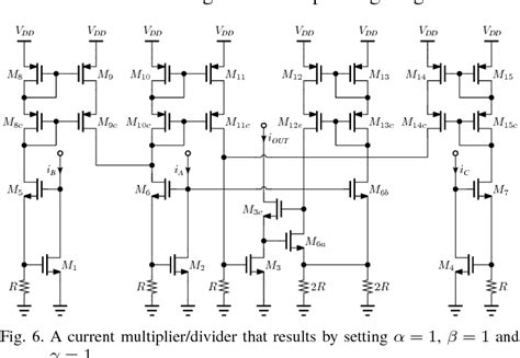 Figure 6 From A Weak Inversion Cmos Analog Multiplier Divider Circuit Semantic Scholar